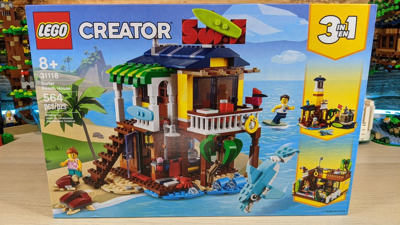 LEGO Creator Surfer Beach House 31118 🎧 Pure Build - YouTube