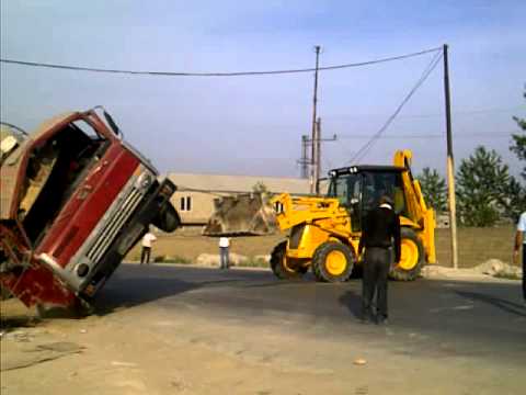 Kamaz qeza Bileceri - truck crash