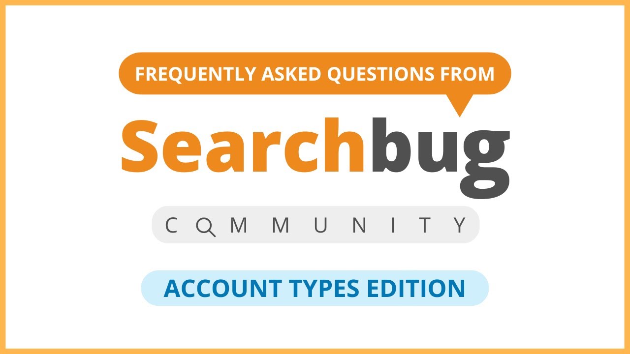 Searchbug Frequently Asked Questions | Account Types Edition - YouTube