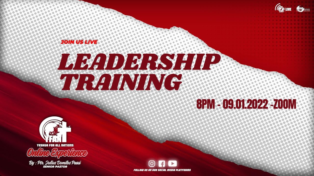 SUNDAY LEADERSHIP TRAINING - YouTube