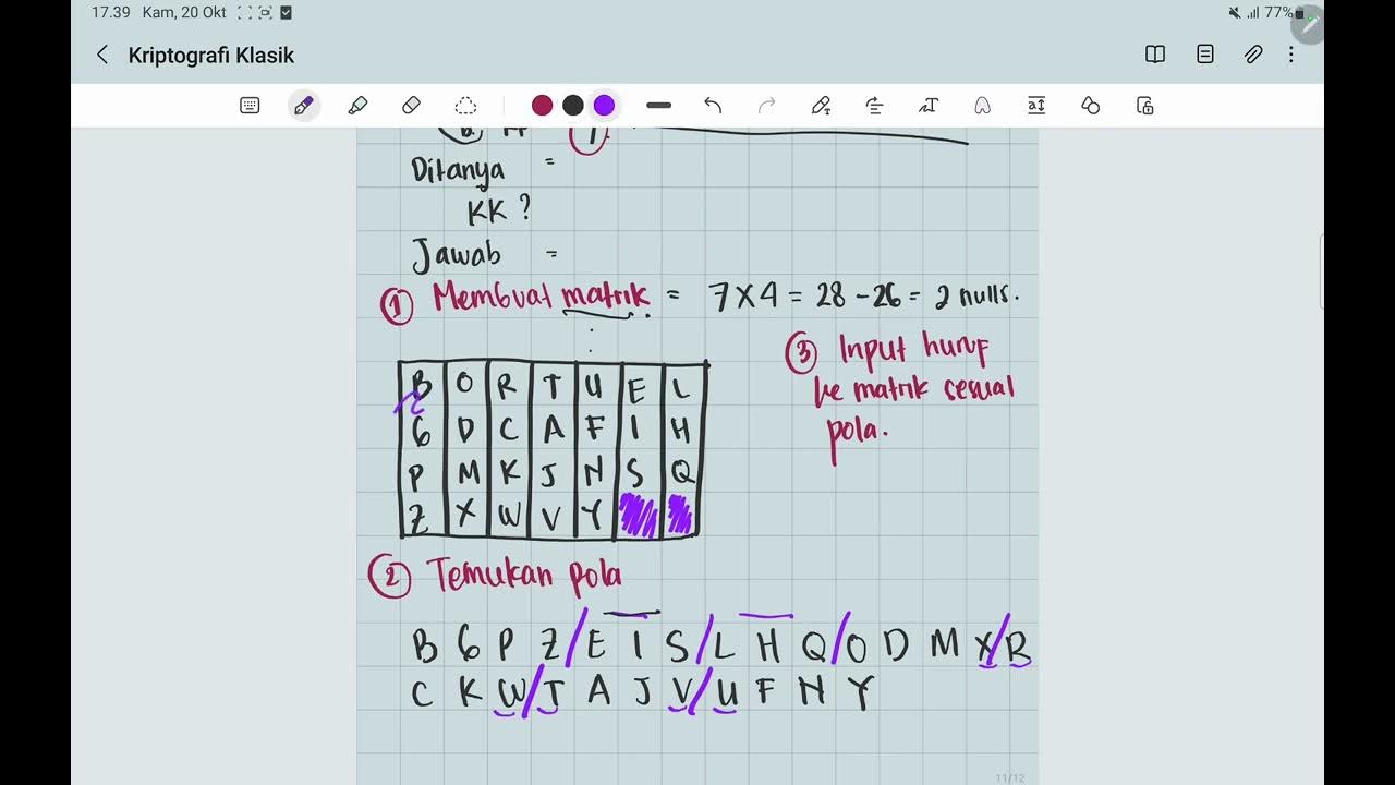 Dekripsi_Keyed Columnar Transposition/KCTr - YouTube
