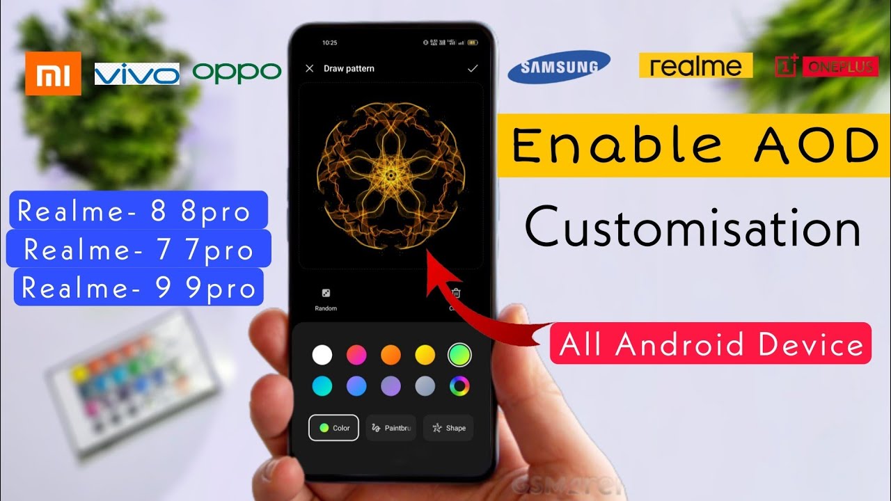 How to Enable AOD Customisation | Enable AOD Customisation Realme 8 ...