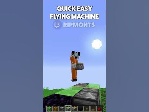 How to Make a Flying Machine in Minecraft - YouTube