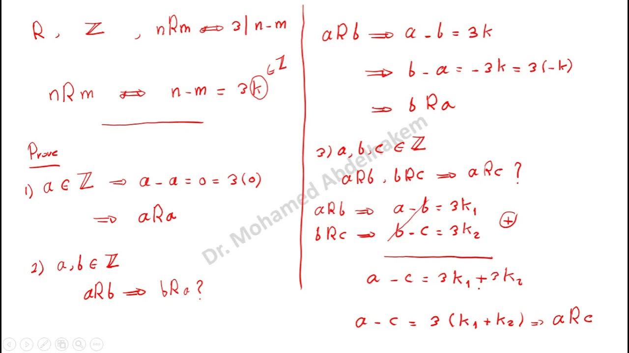 Part1-5 Equivalence Relation - Equivalence Classes – Examples ...