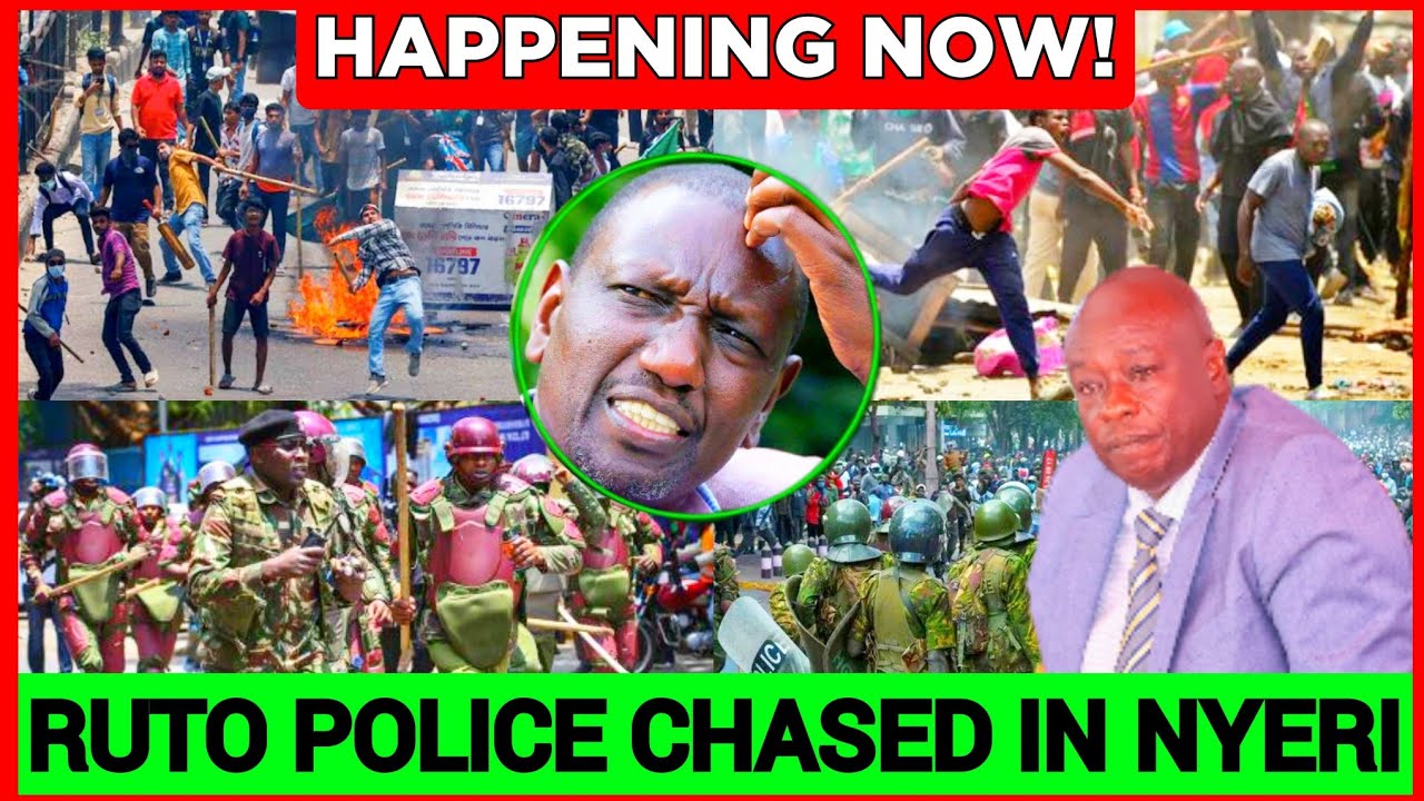 TOTAL SHUTDOWN in Nyeri as Angry KIKUYUS Chase Away Ruto's Police for ...