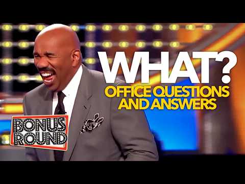 Funny OFFICE Questions That BROKE Steve Harvey On Family Feud