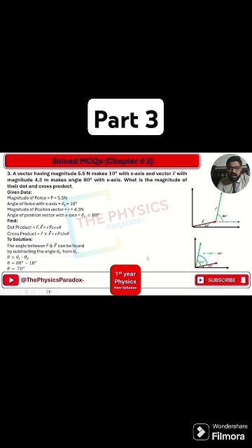First Year Physics Chapter 2 solved numerical 3. #firstyearphysics # ...