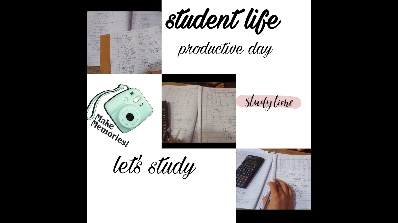 Productive vlog || life a student || study vlog only ||capcut || VLOG 2 ...
