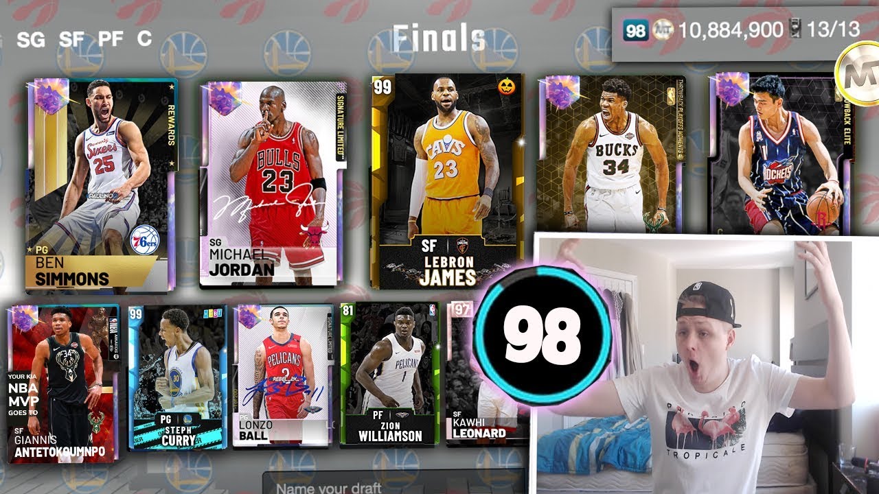 I GOT THE 98 OVERALL DRAFT 4 TIMES IN A ROW?!! BEST DRAFTS EVER! NBA ...