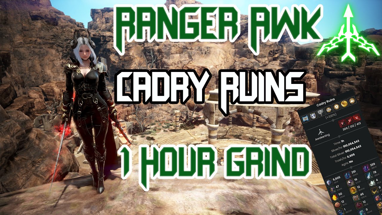 BDO - Ranger Awk PvE l Cadry Ruins - YouTube