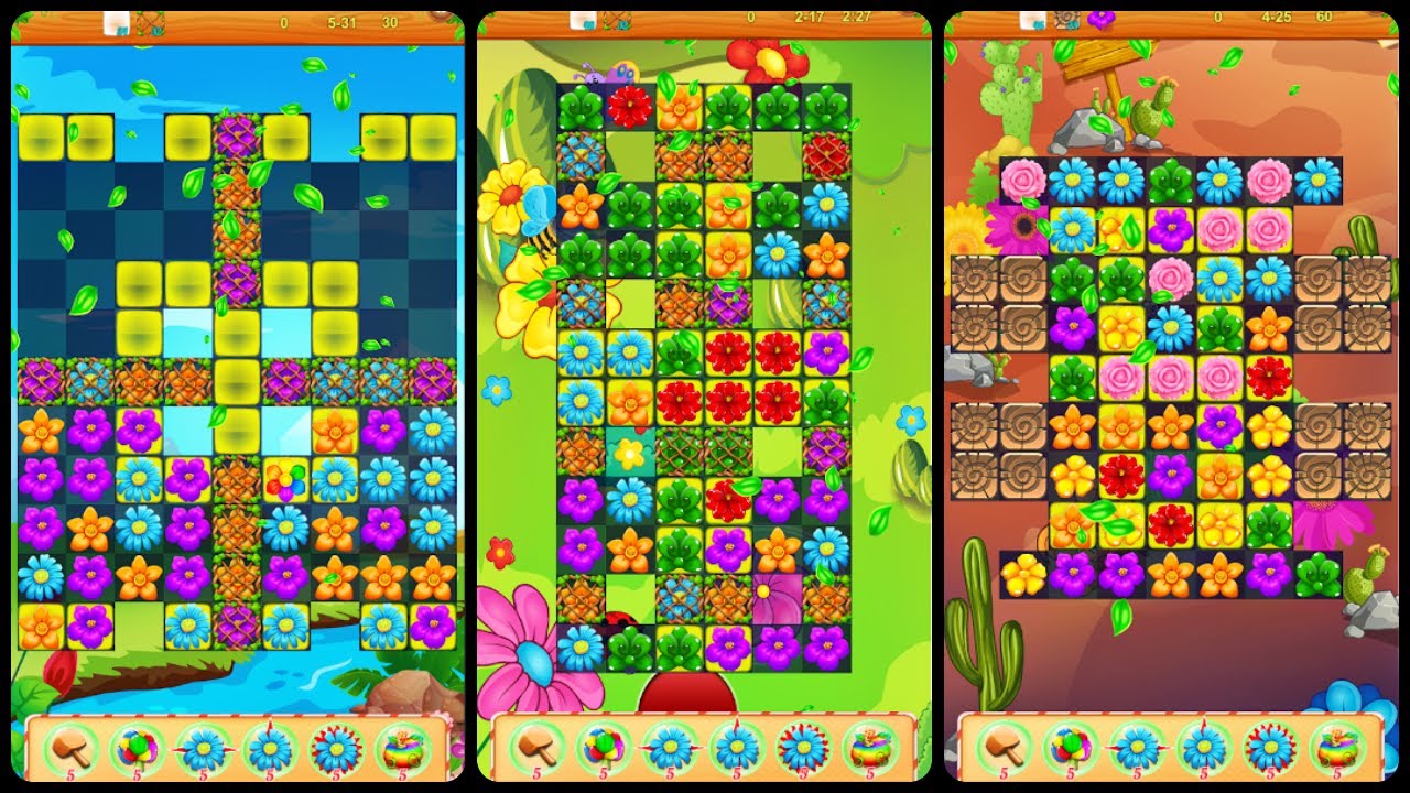 Flowers Blast 2020 – Blossom Match 3 Game (Gameplay Android) - YouTube