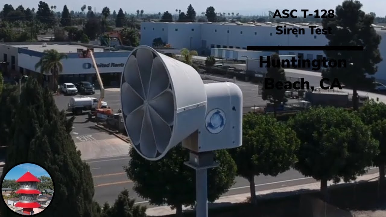 Sick/Dying ASC T-128 Siren Test, Hunting Beach California. Oct 2 2020 ...