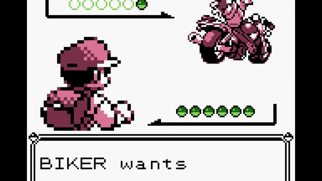 Pokémon: Red Version Boss # 215: Biker No. 10 - YouTube
