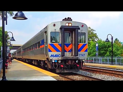 MARC Train @ Dorsey Station - YouTube