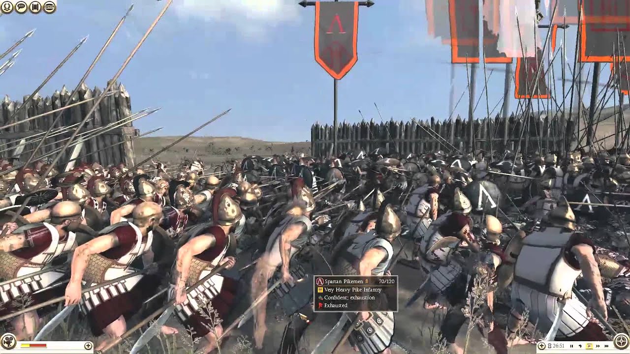 Total War Rome II Spartan Defence - YouTube