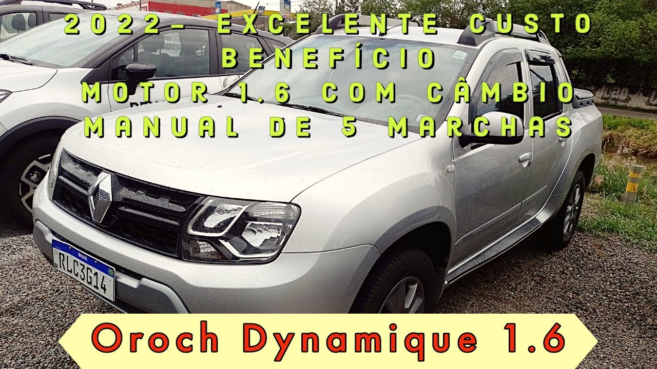 Renault Oroch 2021 - Motor 1.6 câmbio de 5 marchas. Como é o consumo ...