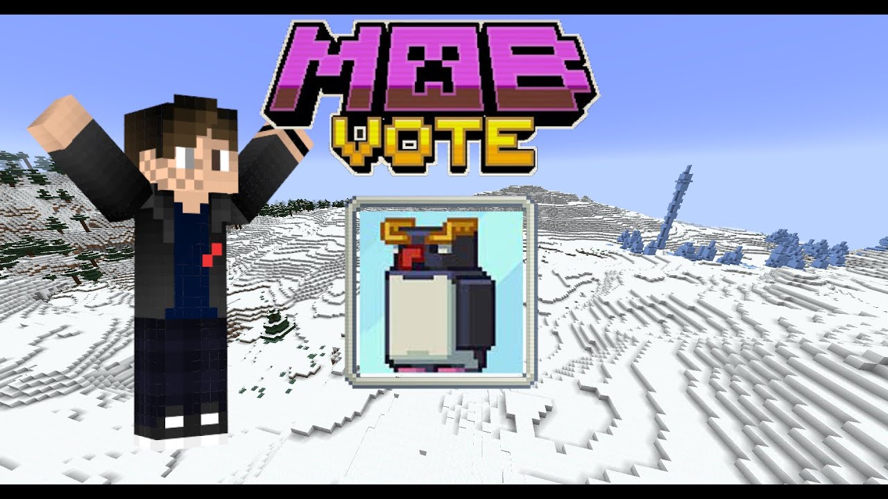 I add the Penguin to Minecraft(download link in the description)[Minecraft live: Mob vote 2023 ...