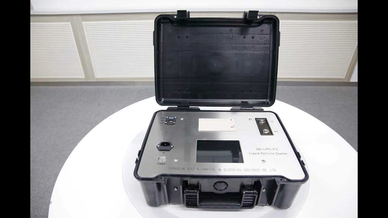 GD-LPC-P3 Portable Liquid Particle Counter - YouTube