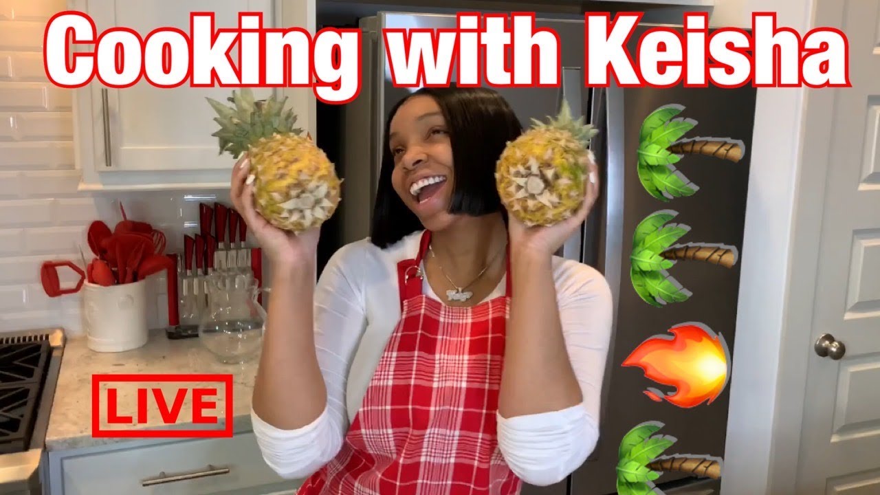 Cooking with Keisha / Pineapple bowl Mukbang - YouTube