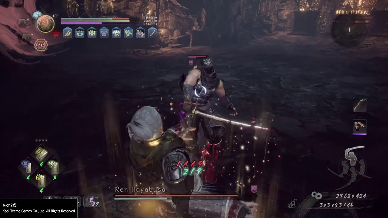 Nioh 2 vs Ren Hayabusa (DotD) - YouTube