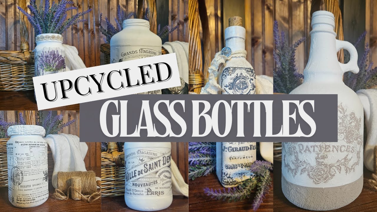 UPCYCLED GLASS BOTTLE & JAR IDEAS - COLLABORATION with ARROWS DIY - YouTube