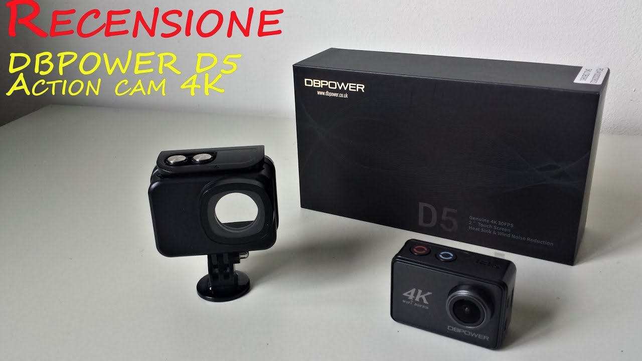 💥 RECENSIONE: 📷 Action cam DBPOWER D5 - 4K nativa a meno di 100 euro ...