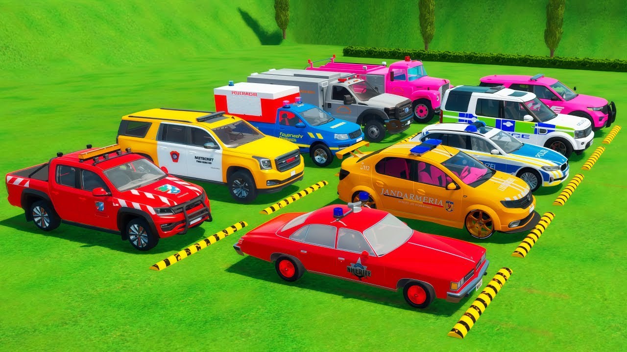 TRANSPORTING ALL POLICE CARS AND AMBULANCE EMERGENCY VEHICLES WITH ...