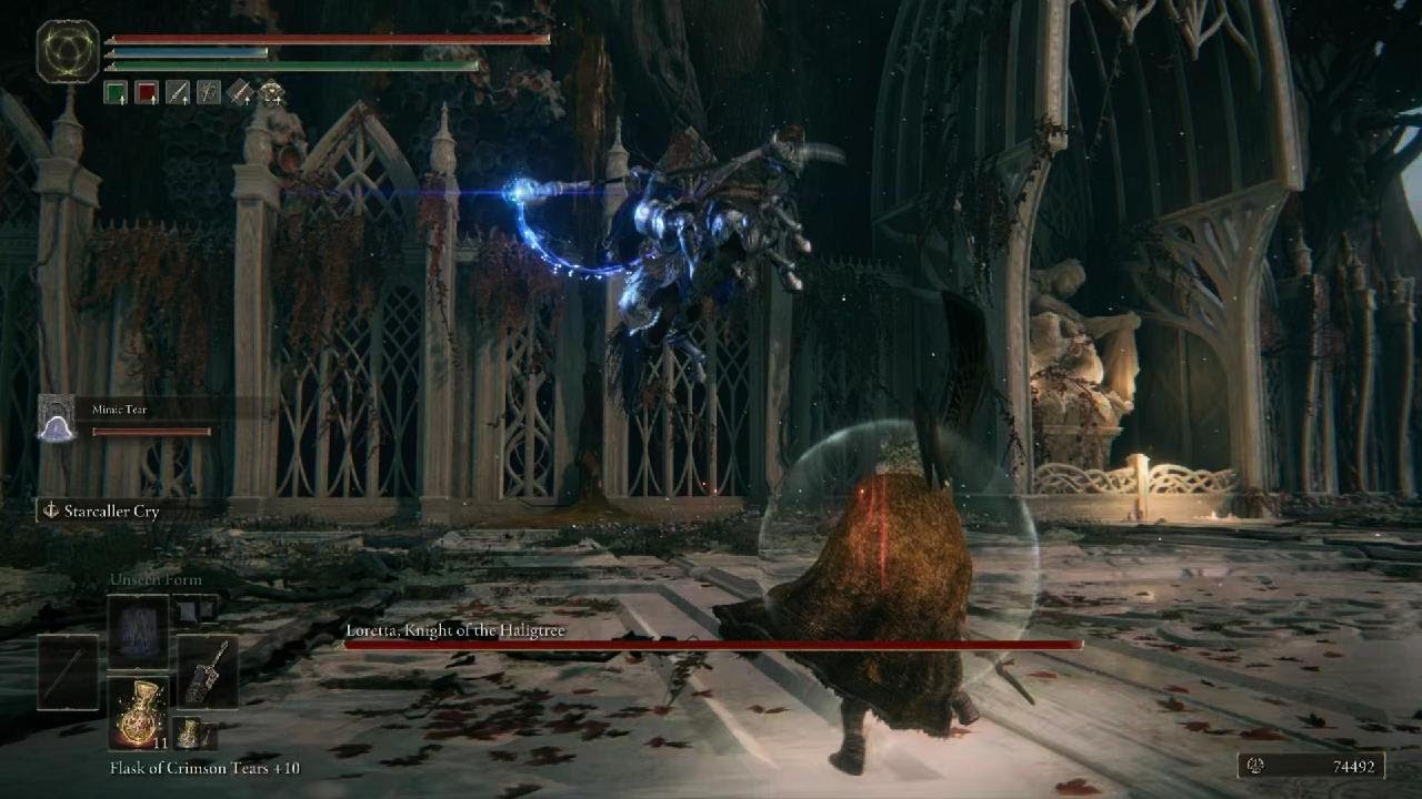 ELDEN RING Loretta, Knight of the Haligtree Boss Fight - YouTube