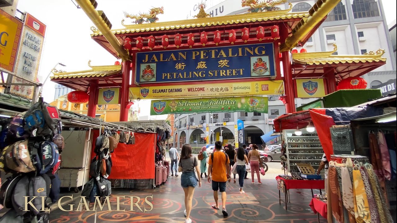 Petaling Street 4K Walk Plaza Rakyat LRT Station MAY 2022 - YouTube