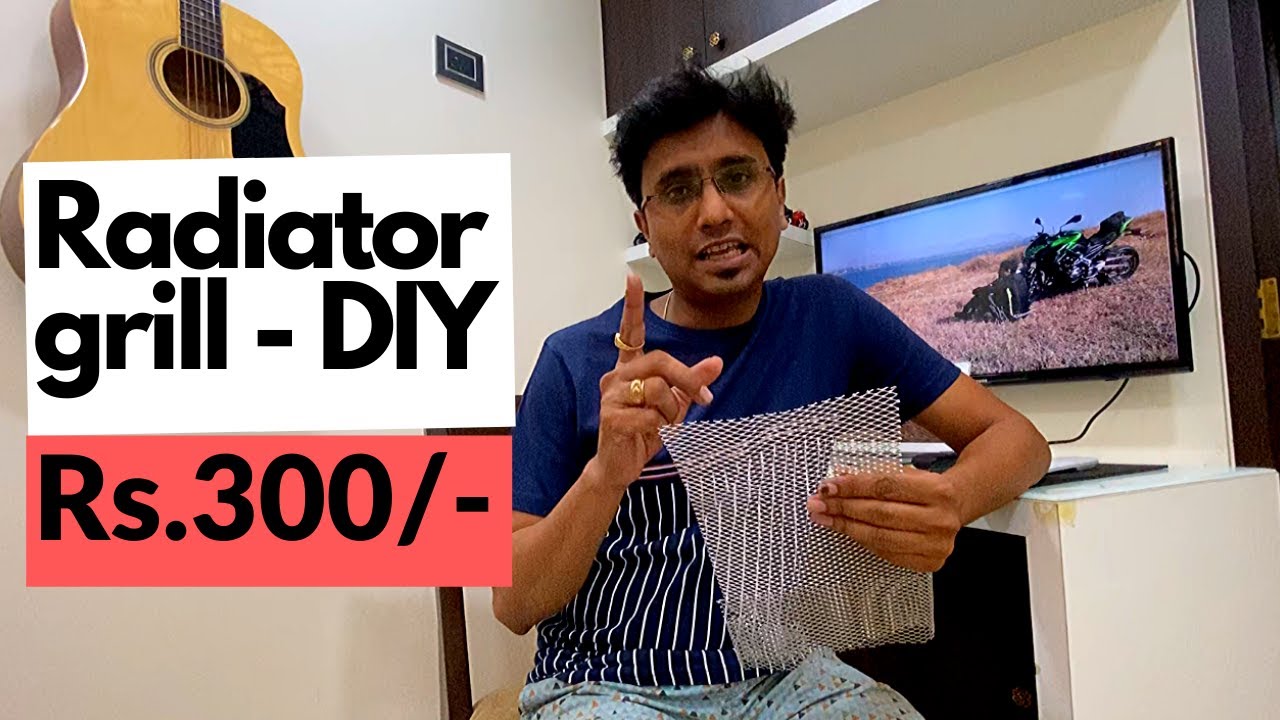 Radiator grill for any Motorcycle - DIY- Cheap and Best - YouTube
