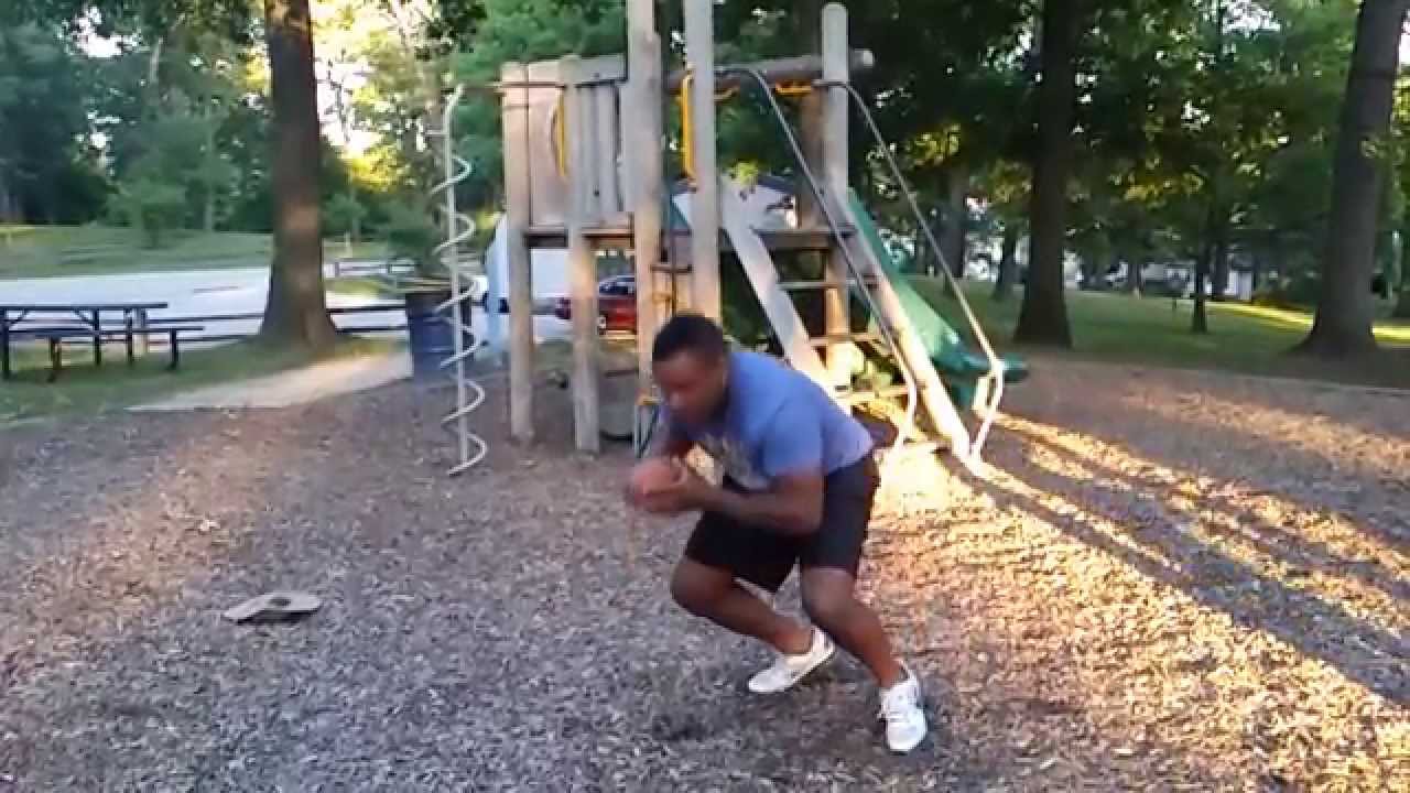 Football catch, back flip - YouTube