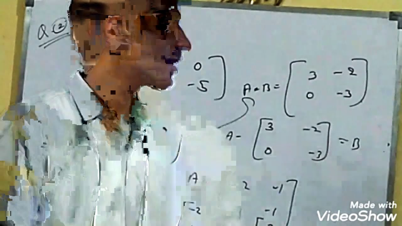 lecture: 4, Matrix ( ex-3.2 and mislenious) - YouTube