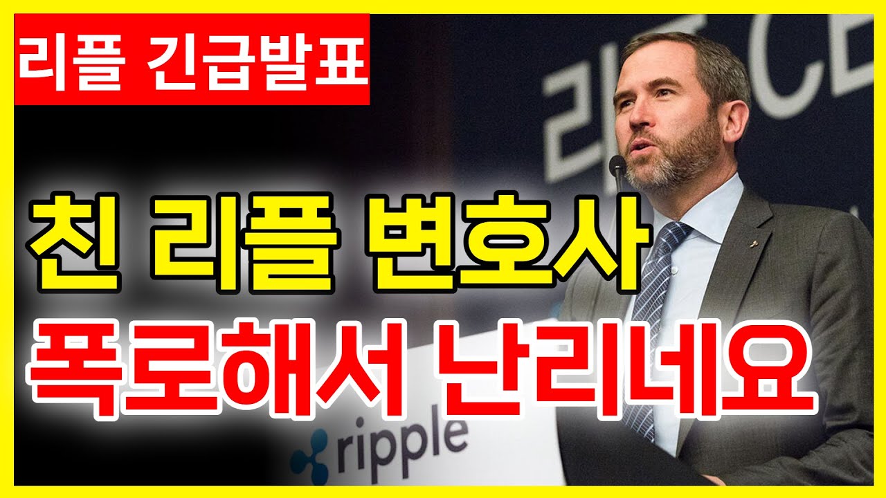 리플코인 친 리플변호사 존디튼 이렇게 뒤통수 또 치네요 리플 코인 리플전망 알트코인 비트코인 Youtube