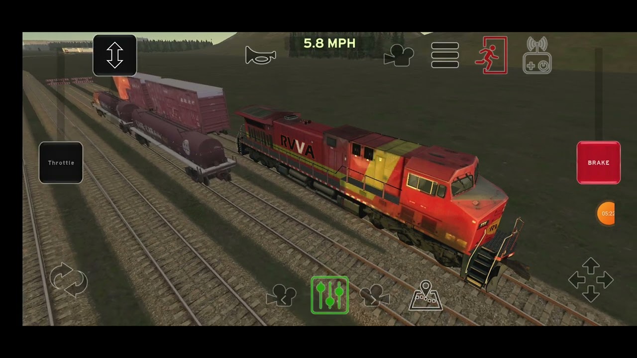 Train and Rail yard simulator тествах локомотив 777 с композиция това е ...