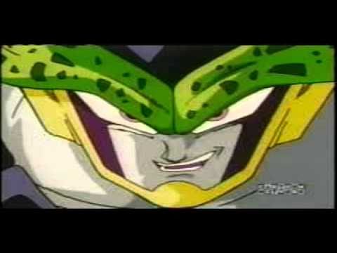 Cell knocks Vegeta out again - YouTube