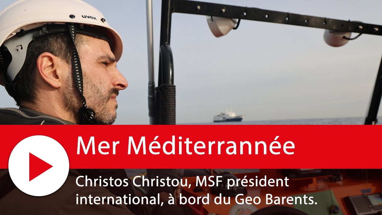MSF International President visits MSF boat Geo Barents - YouTube
