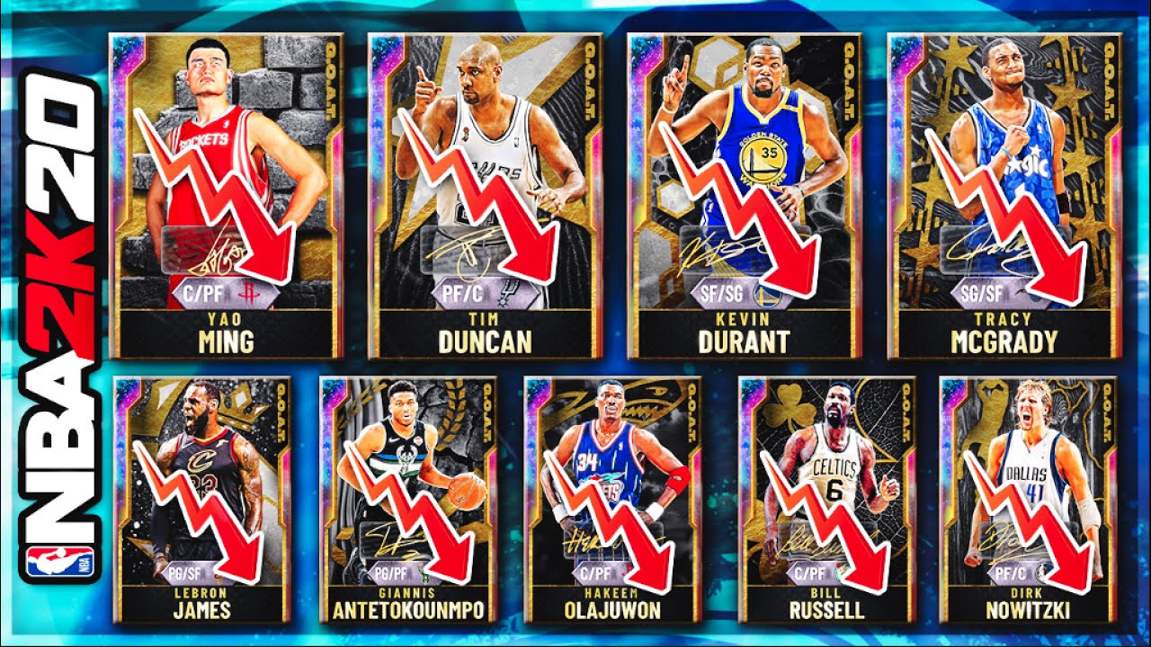 16 GOAT CARDS & GOAT PACKS HAVE COMPLETELY RUINED THE NBA 2K20 MyTEAM ...