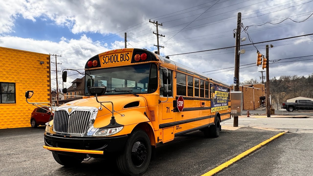 Driving in a 2023 IC CE school bus with the exhaust brake#bus # ...