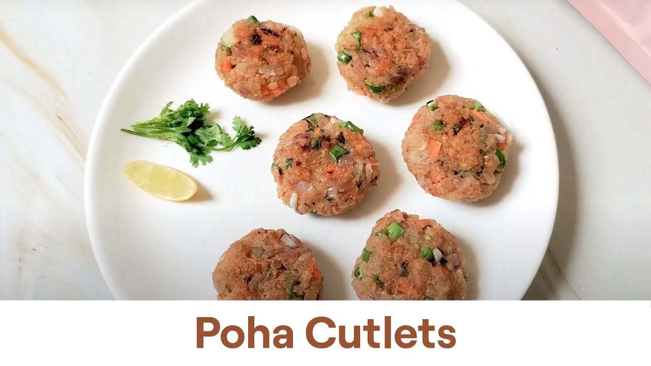 Red Rice Poha Cutlets: Healthy Snack Recipe| Possible - YouTube