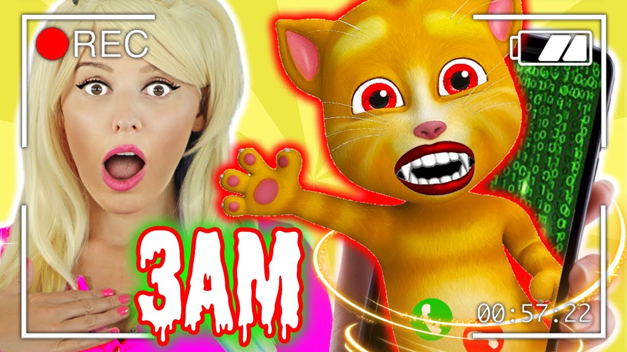 Testing the CREEPY TALKING GINGER App for the First Time at 3AM! *DO ...