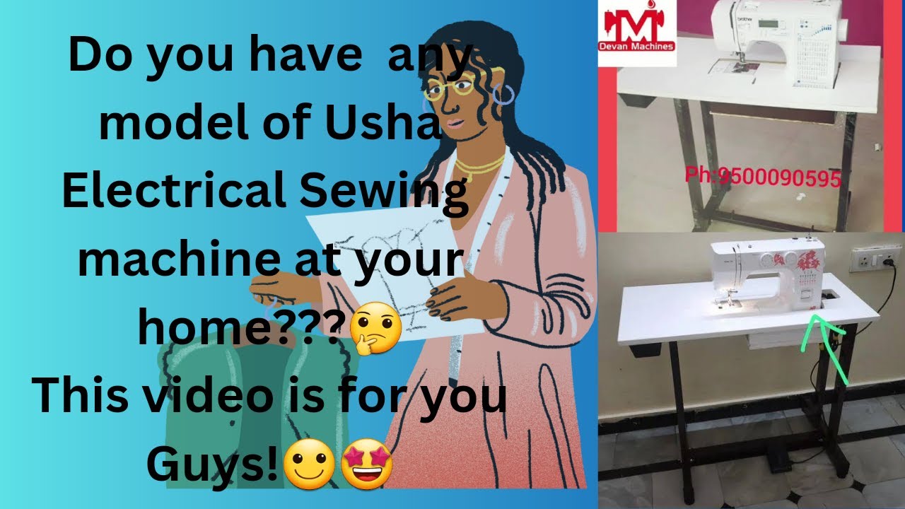 usha janome sewing machine Table - YouTube