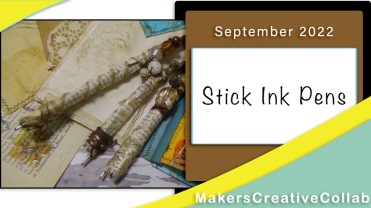 Stick Ink Pens: Striking Sticks #makerscreativecollab - YouTube