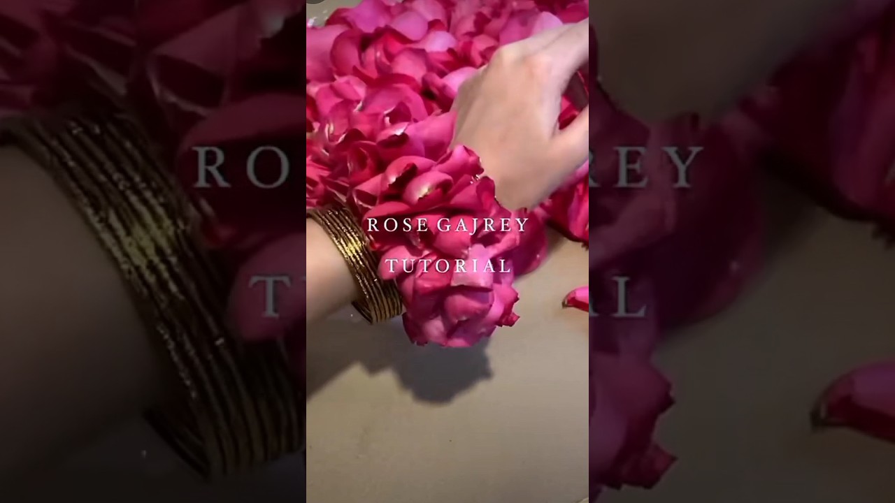Rose gajrey tutorial#shortvideo #youtubeshorts#shorts#viral#trending# ...