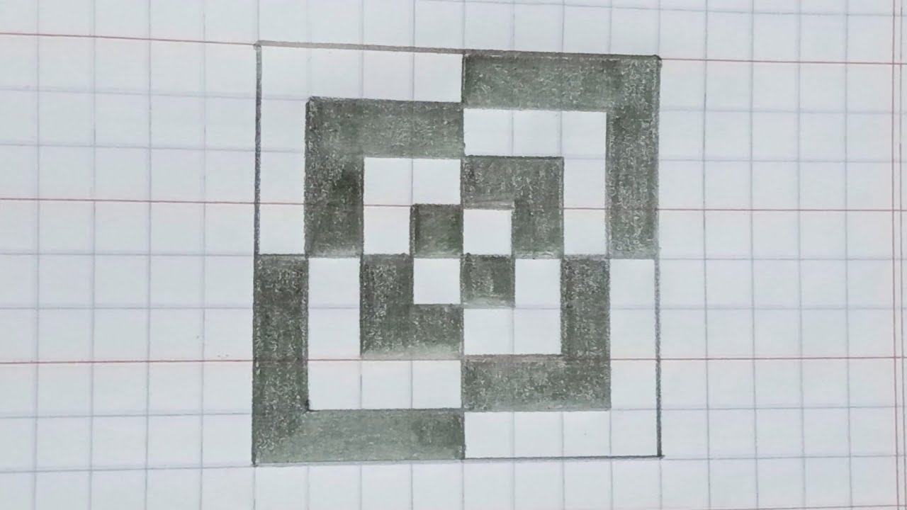 3D Geometric design 😎😍 Pattern drawing || Simple geometric pattern ...