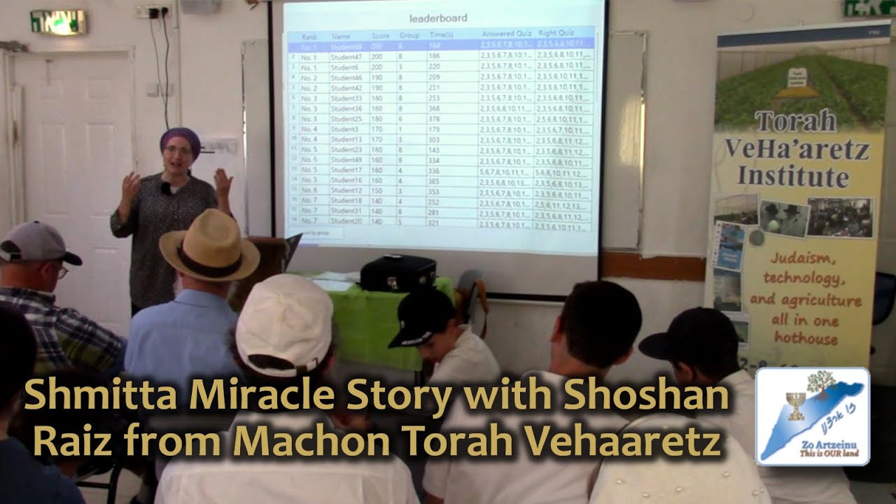 Shmitta Miracle Story with Shoshan Raiz from Machon Torah Vehaaretz ...
