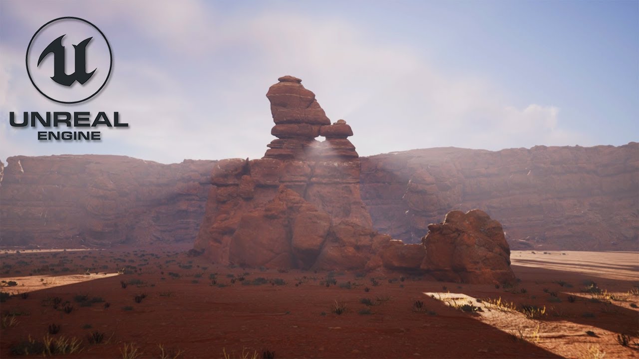 Canyon Desert Landscape 2K - Unreal Engine 5 - YouTube