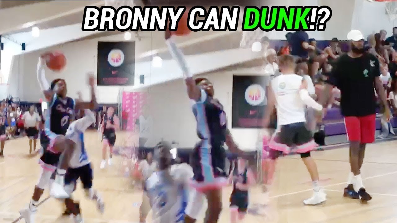 Bronny James Pulls First IN GAME DUNK!? LeBron’s Son Already Has CRAZY ...