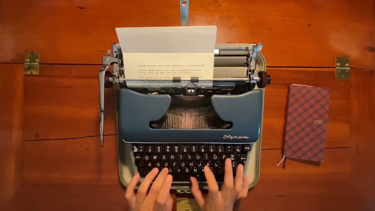 Tips for the Typewriter - YouTube