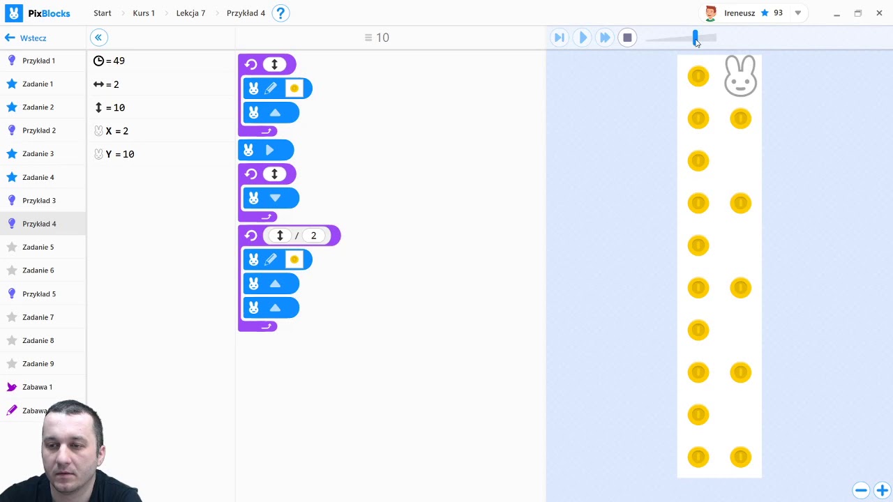 Programowanie PixBlocks - Kurs 1 Lekcja 7 - YouTube