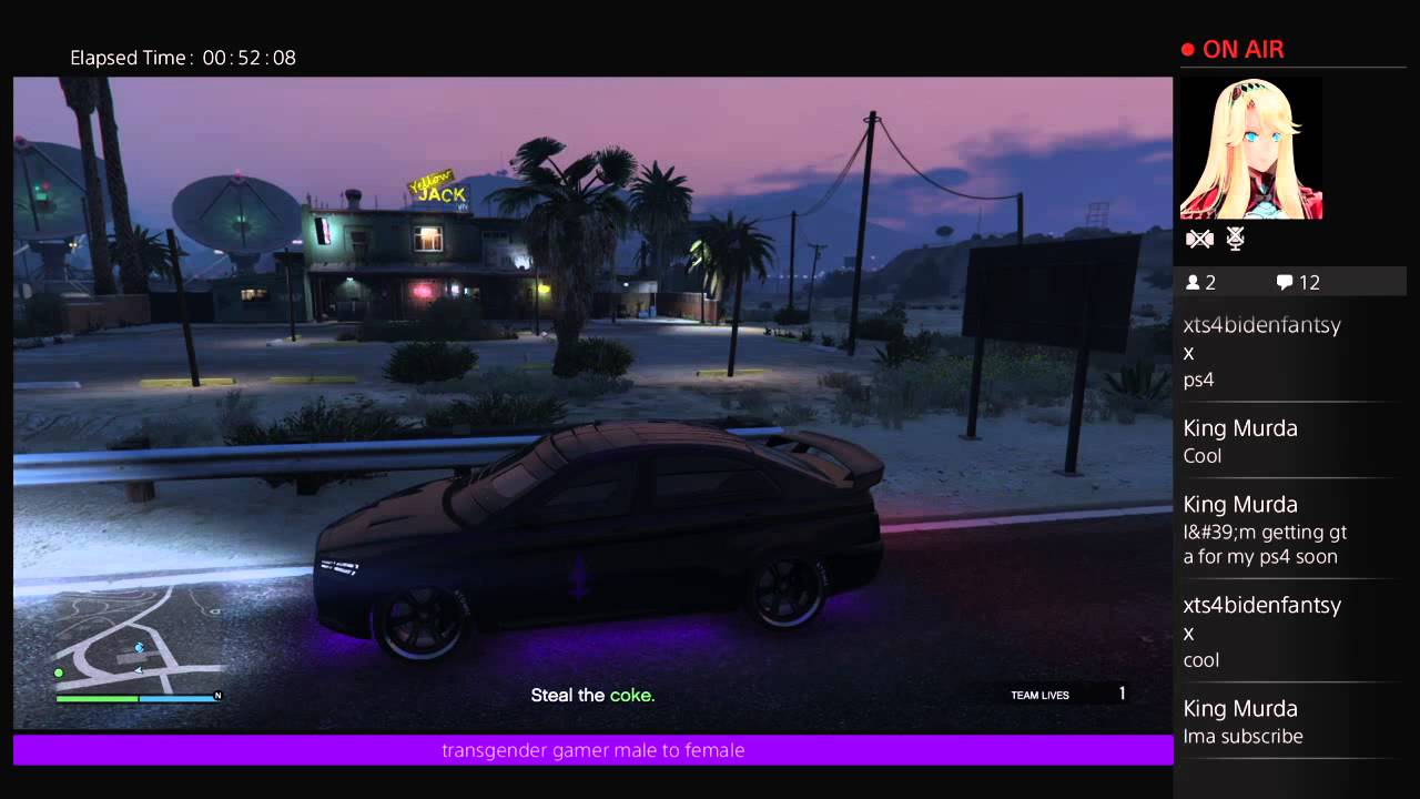 c.a transgender gamer playing gta 5 online missions - YouTube